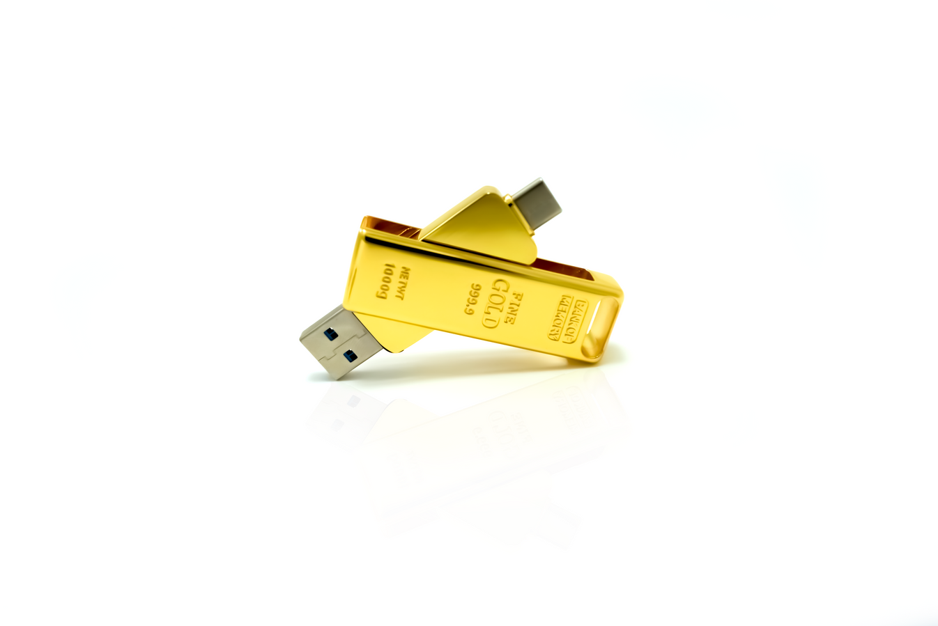 Gold Bar USB Flash Drive – USB Memory Direct