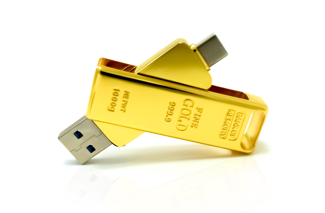 Gold Bar USB Flash Drive – USB Memory Direct