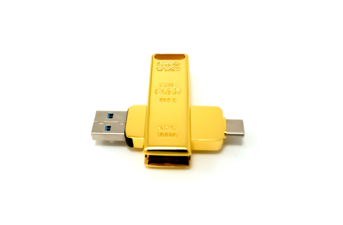 Gold Bar USB Flash Drive – USB Memory Direct
